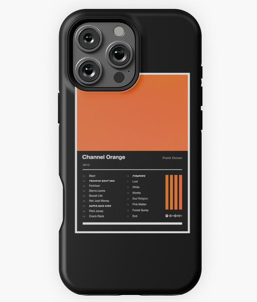 Channel Orange Tracklist Inverted N6498 Phone Case for iPhone 17 16 15 ...