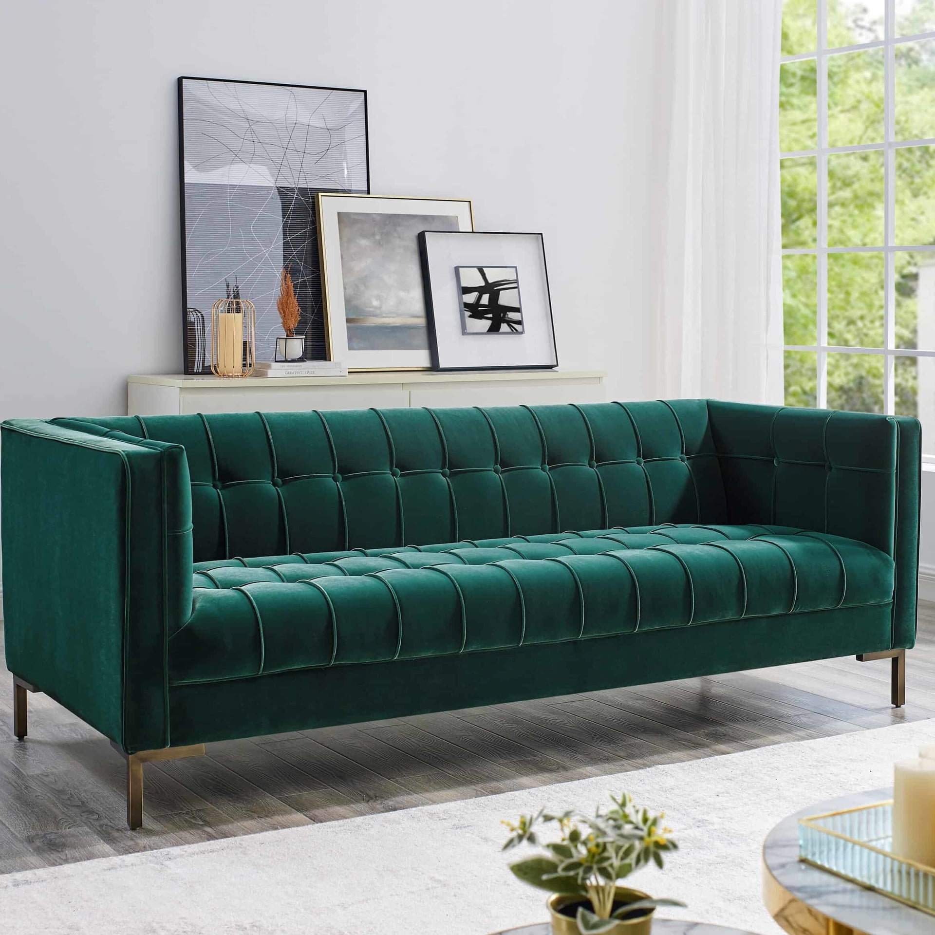 Channel Stitch Velvet Seating Option For A Comfortable And Elegant Life ...