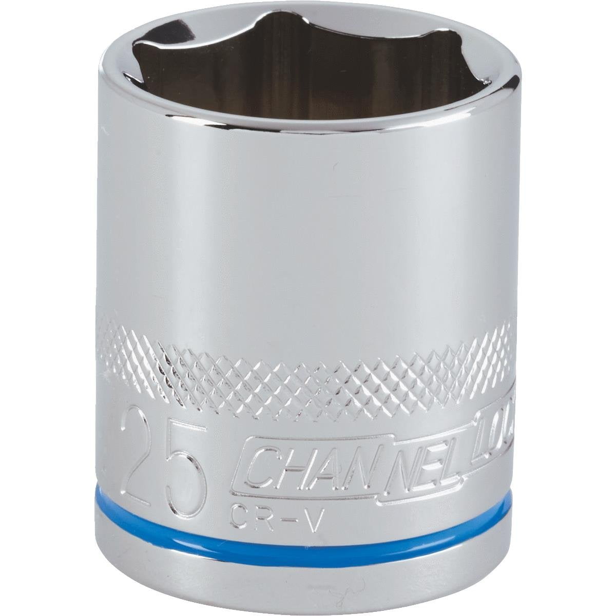 Channellock 1/2" Drive 25 mm 6-Point Shallow Metric Socket - Walmart.com