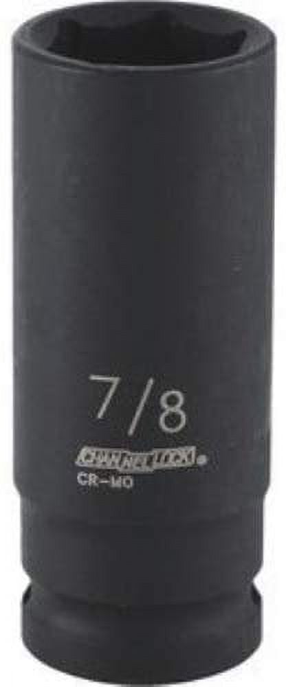 Channellock 1/2" Drive 7/8" 6-Point Deep Standard Impact Socket ...