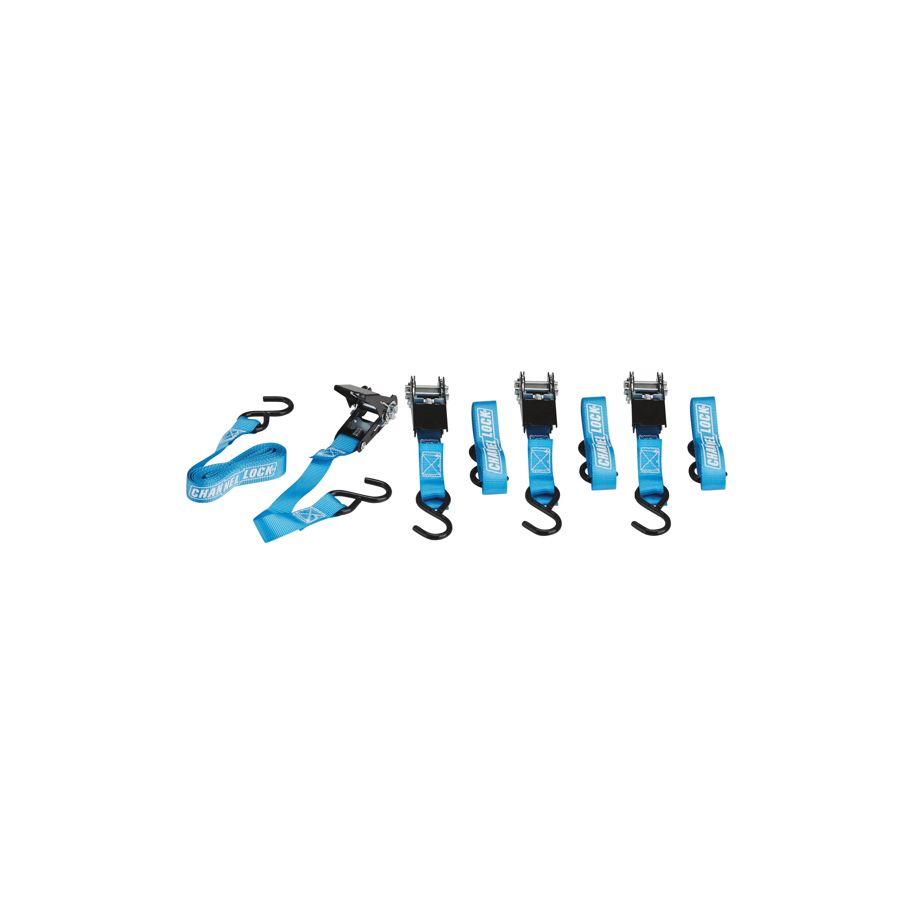 Channellock 1 In. x 10 Ft. Ratchet Tie Down With S Hooks - Pack of 2 ...