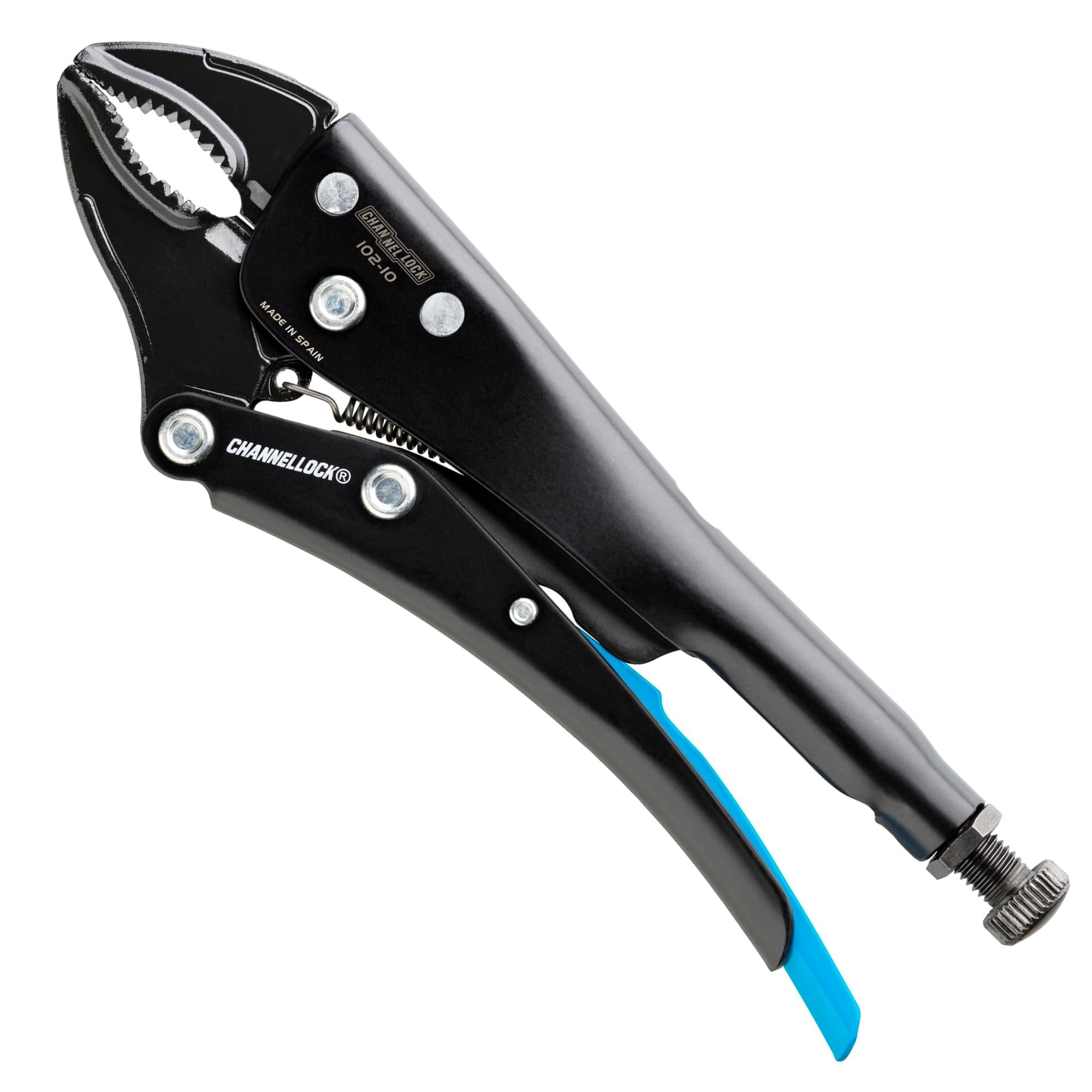 Channellock 102-10 10 Curved Jaw Locking Pliers with Wire Cutter, Epoxy ...