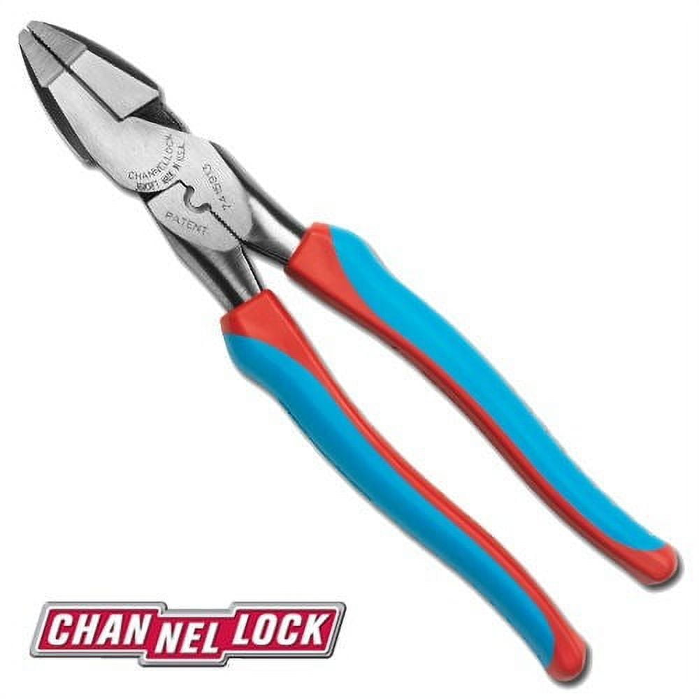 Channellock 369CRFTCB 9.5" Lineman Plier Hi-Leverage w/Code Blue ...