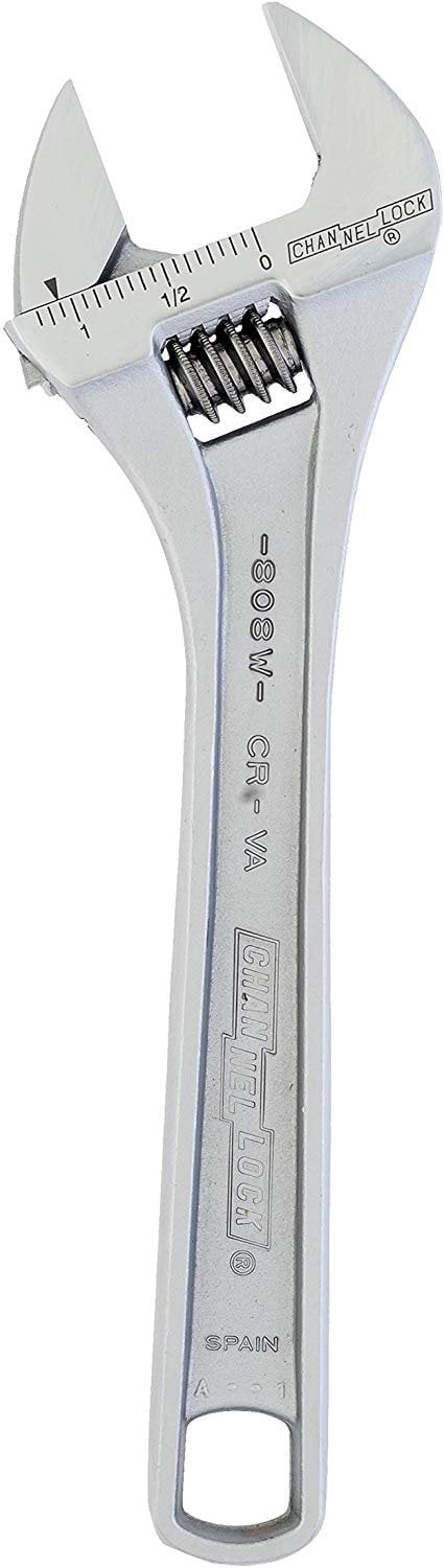 Channellock 808W 8-Inch Adjustable Wide Wrench, Chrome - Walmart.com