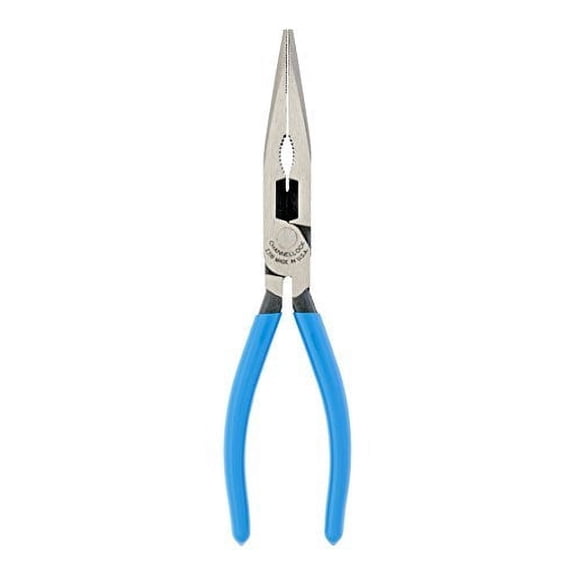 Channellock E318 8-Inch Long Nose Plier, Blue, Stainless, 8-Inch ...