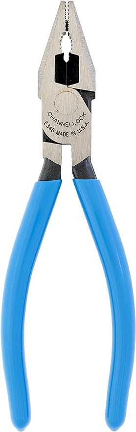 Channellock Linemans Pliers, 6 in.L, Ergonomic (E346) - Walmart.com