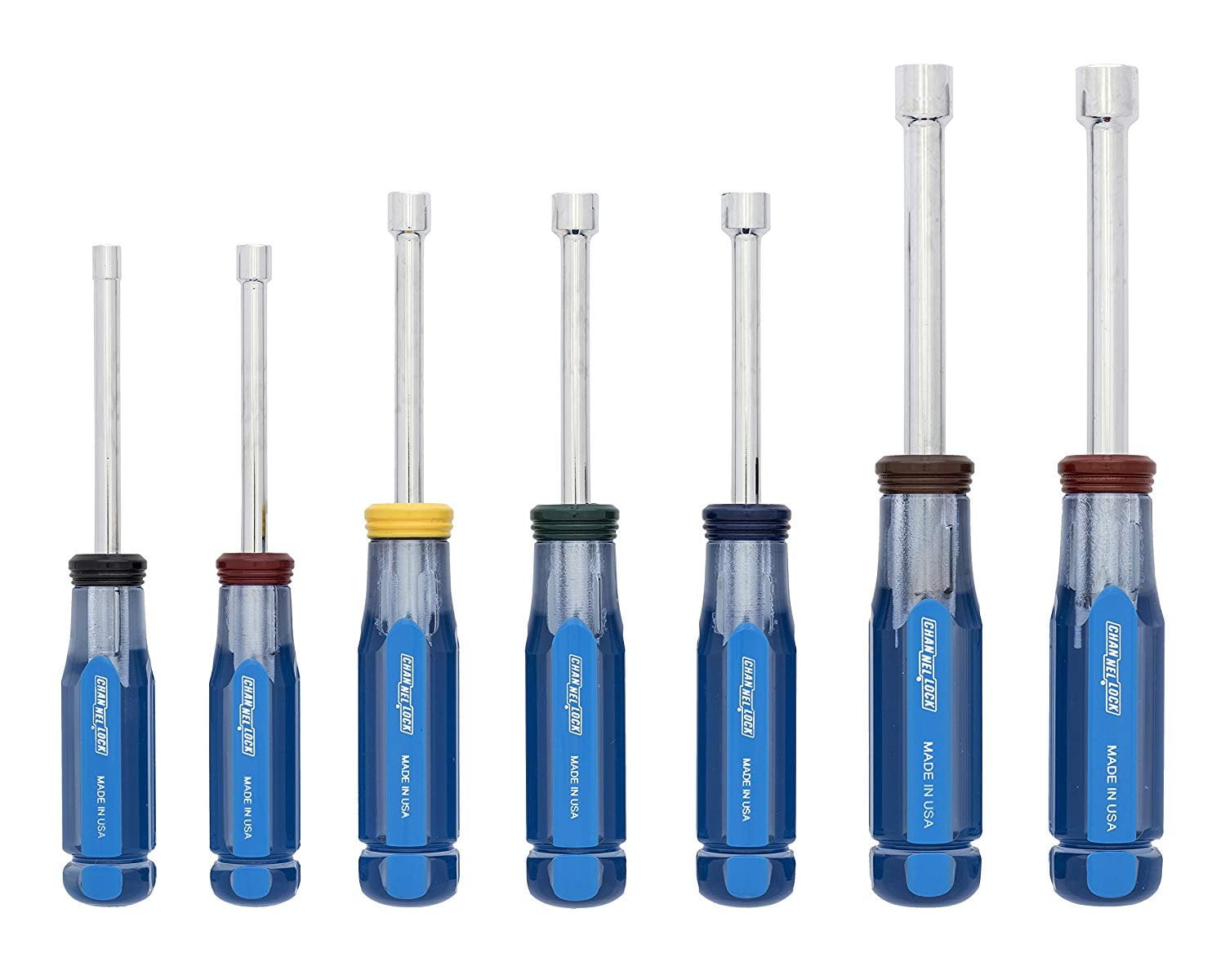 Channellock ND-7A 7 Piece SAE Acetate Handle Hollow Shaft Nut Driver ...