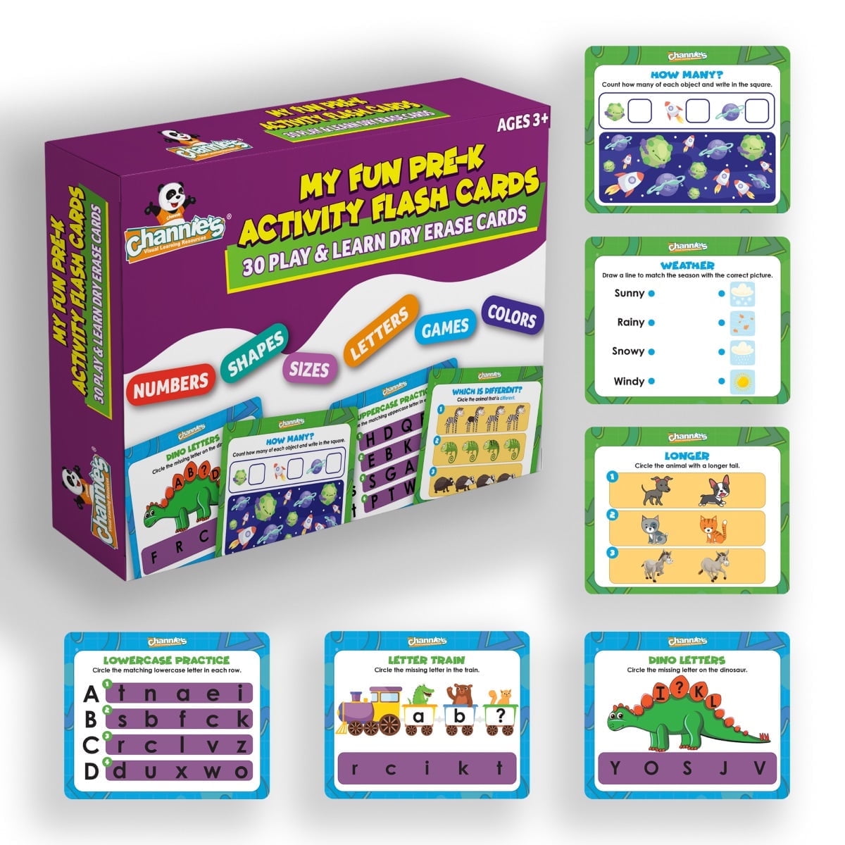 Channie's My Fun Pre-K Activity Flash Cards, 30 Count - Walmart.com