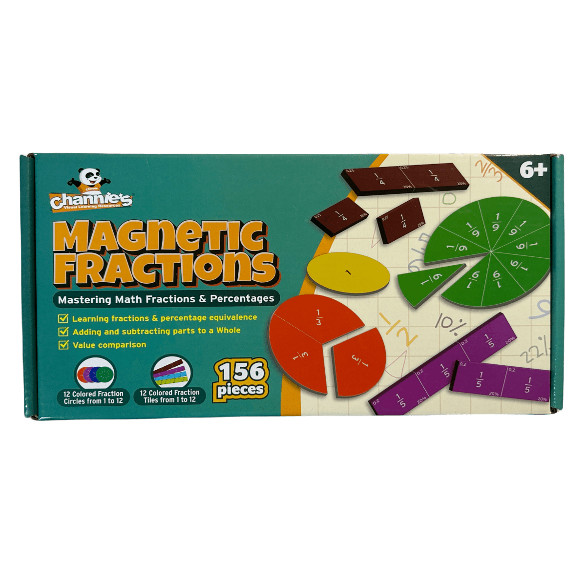 Channie’s Magnetic Fractions Tiles and Circles-Math Manipulative ...