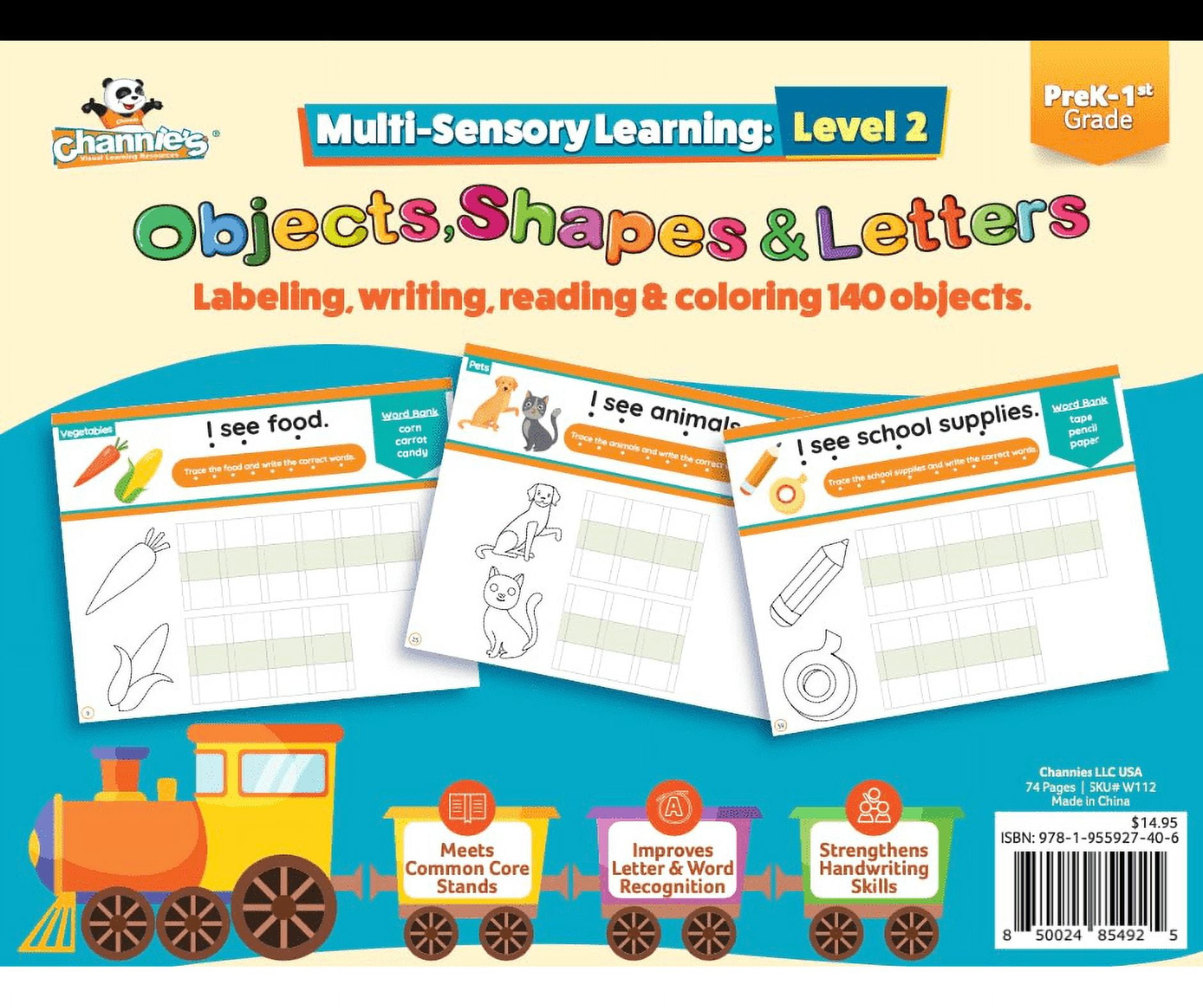 Channie’s Multi-Sensory Learning- Level 2: Labeling, Tracing, Tracking ...