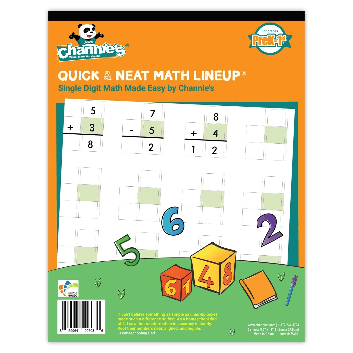 Channie's Single Digit Math LineUp, Blank Math sheets for writing your ...