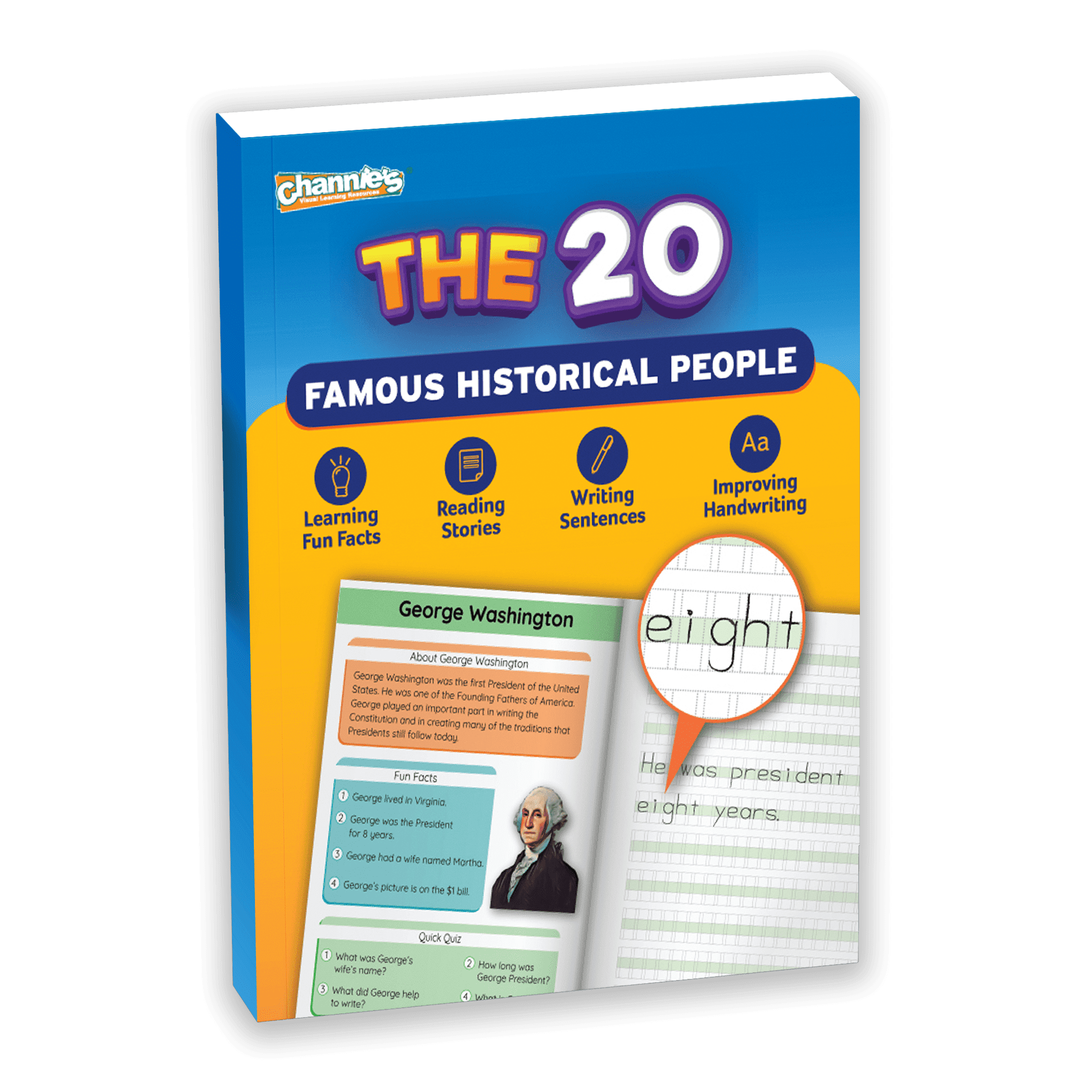 Channie's Top 20 Series Handwriting Notebook - Famous Historical People ...