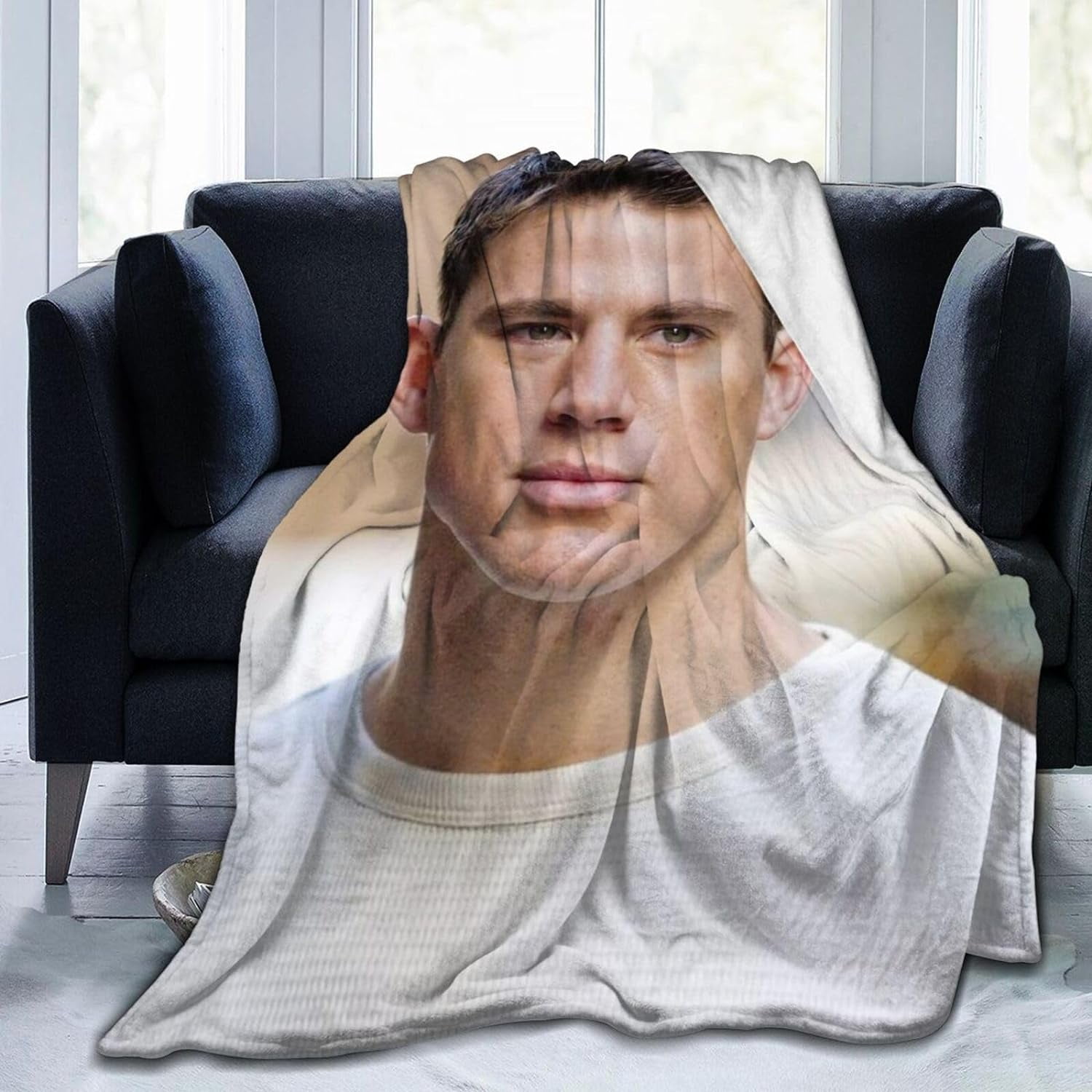 Channing Tatum Blanket Bedding Fleece Blanket Soft Throw Blankets ...