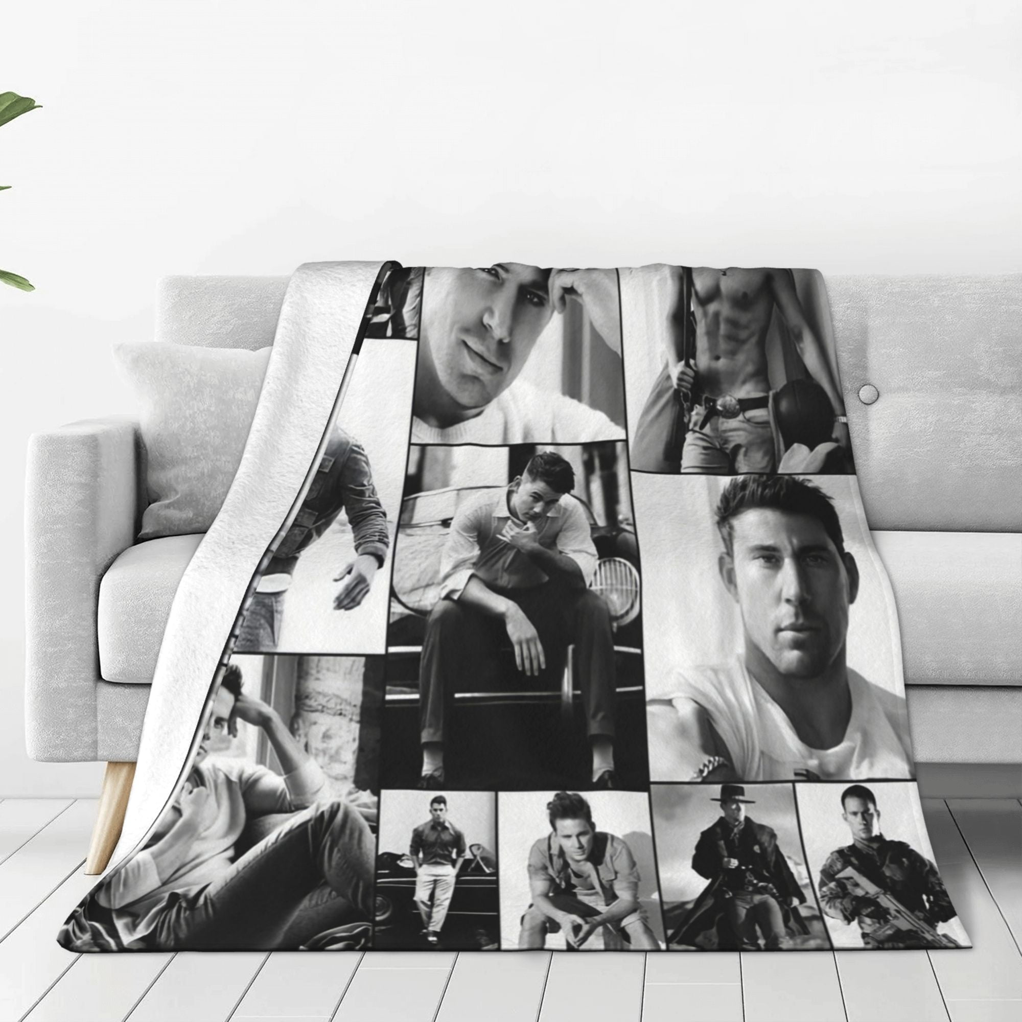 Channing Tatum Throw Blanket Soft Plush Travel Blanket For Bedroom ...