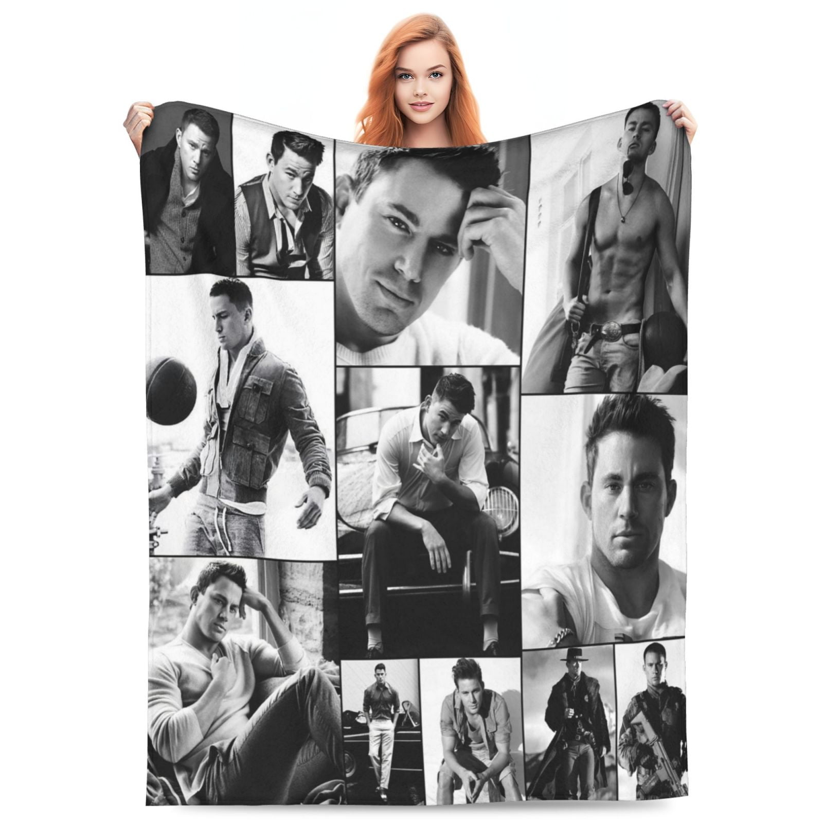 Channing Tatum Throw Blanket Ultra-Soft Cozy Flannel Fleece Picnic ...