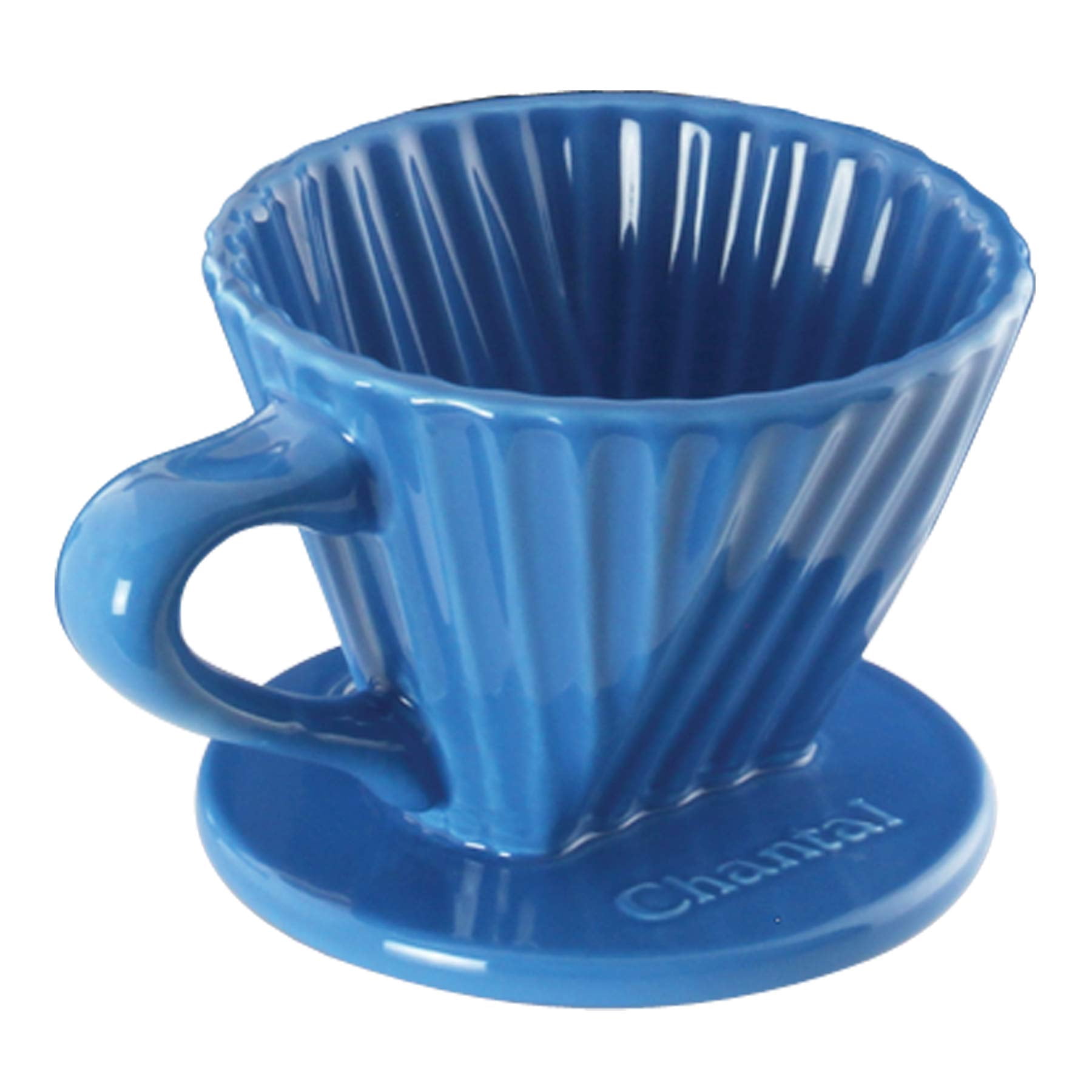 Chantal 8 ounce Lotus Ceramic Pour Over Coffee Filter, Matte Black ...