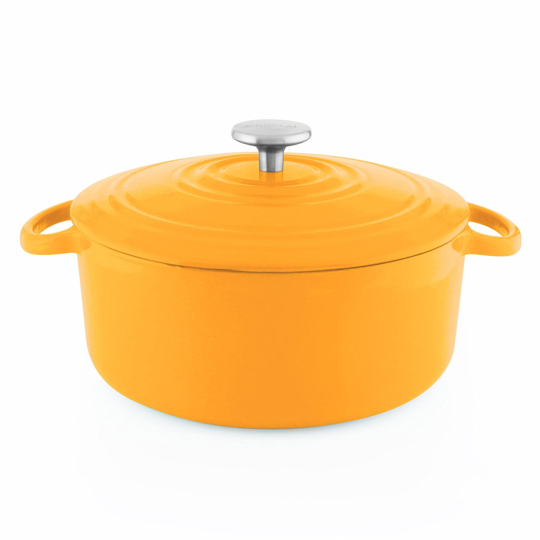 Chantal Enameled Cast Iron Cookware, 5 quart Dutch Oven, Marigold ...