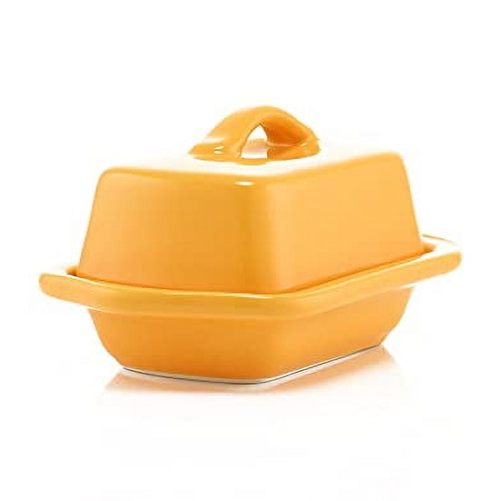 Chantal Mini Ceramic Butter Dish, Marigold - Walmart.com