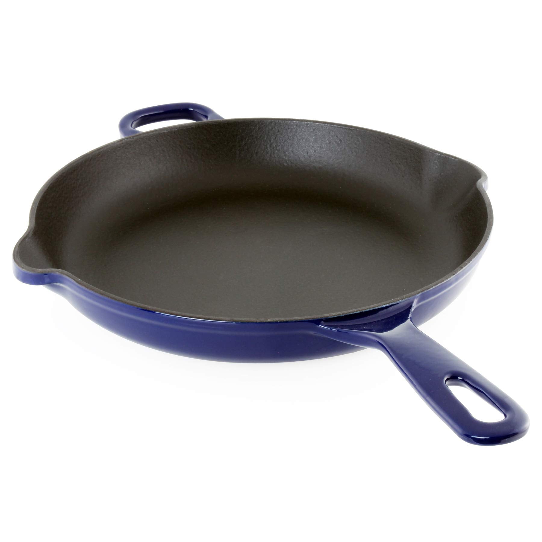 Chantal TC63-26 BL 10" Round Enamel Skillet-Cobalt Blue Cast Iron ...
