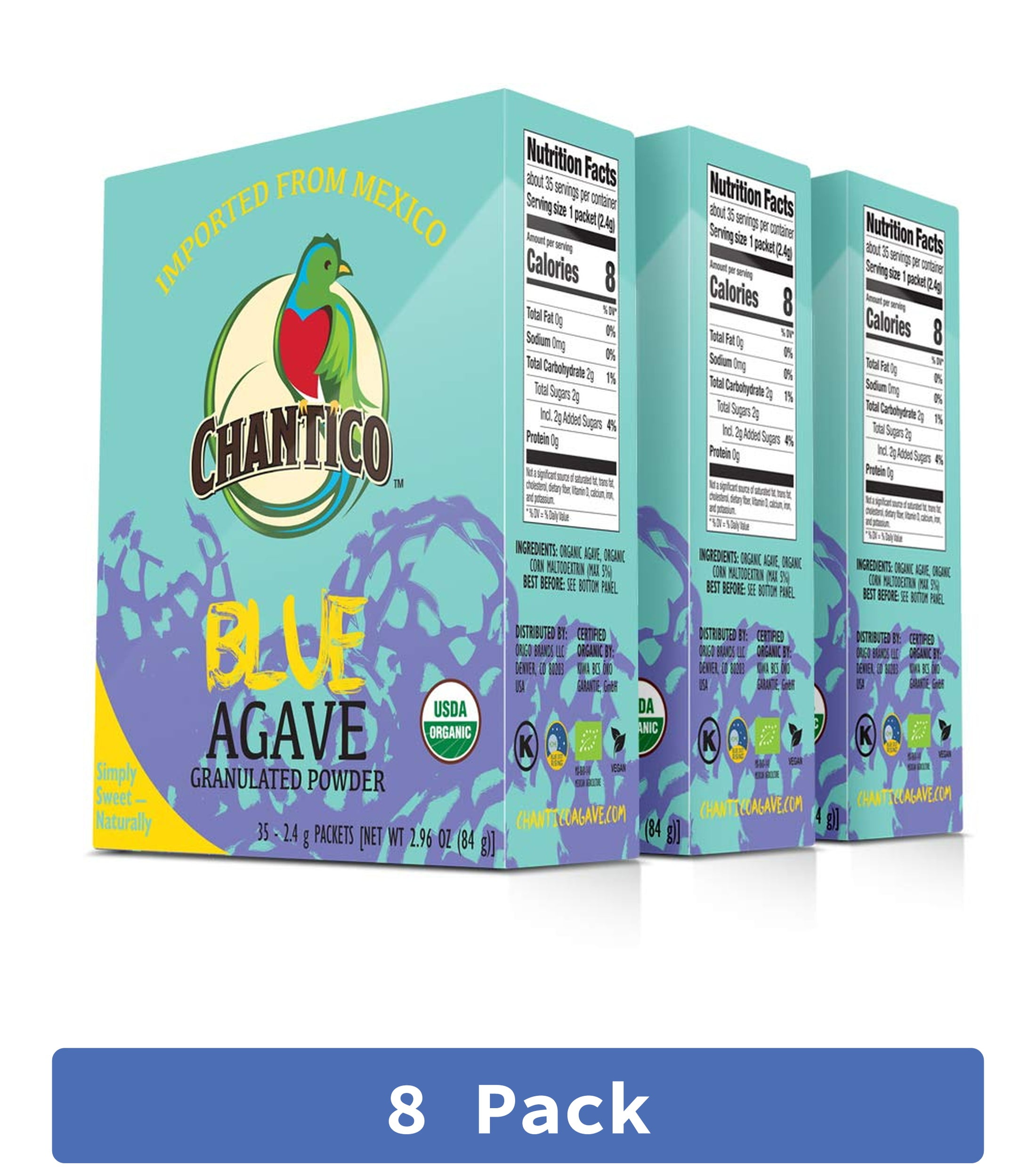 Chantico Blue Agave Granulated Powder 35 Each (Pack of 8) - Walmart.com