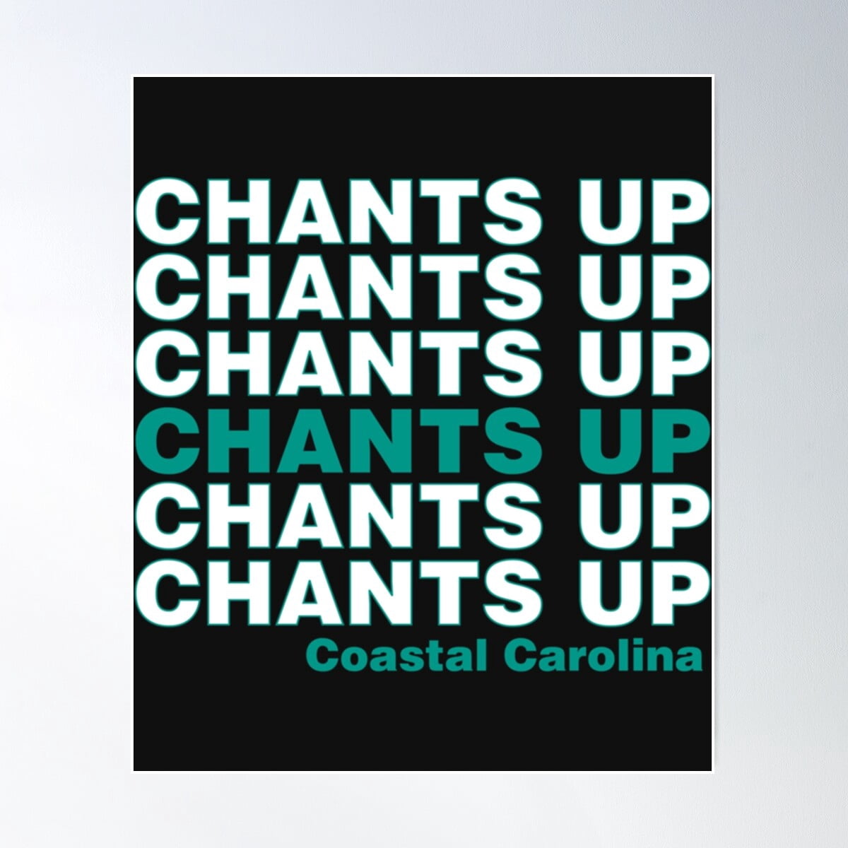 Chants Up Poster Wall Art, Modern Wall Decor For Living Room Bedroom ...