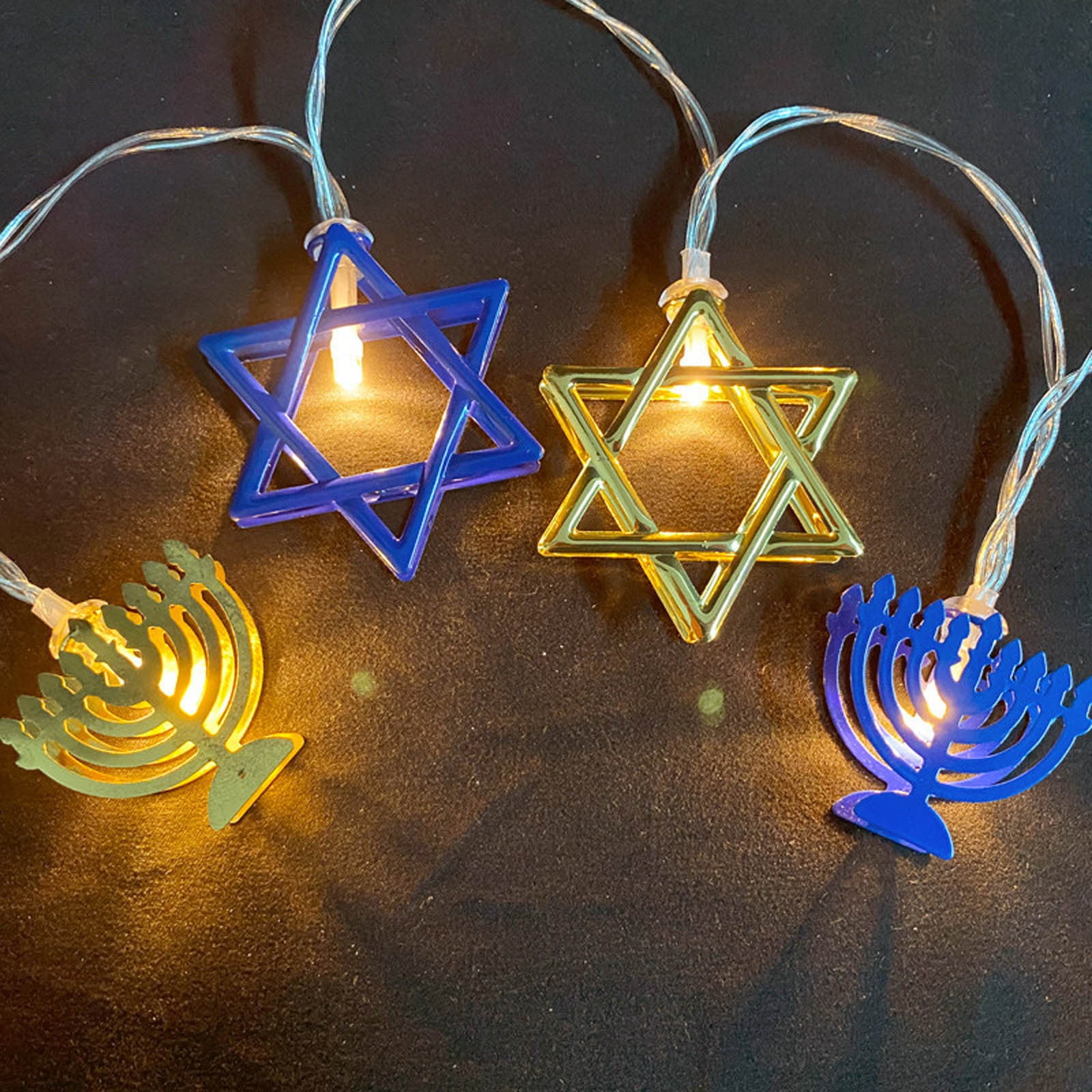 Chanukah Hanukkah String Party Light Candlestick Battery Operated For ...
