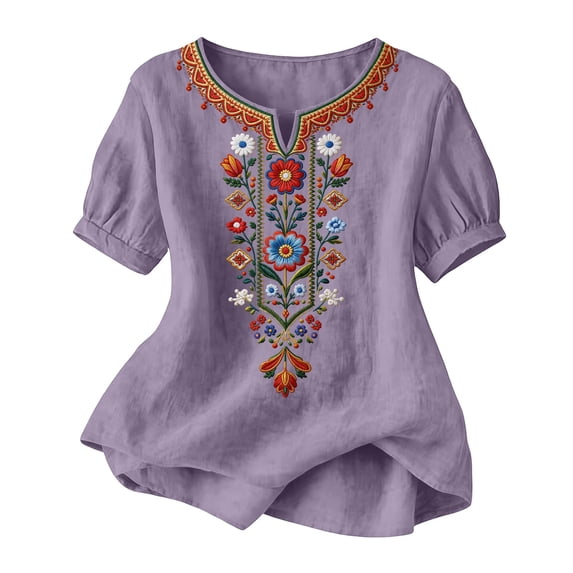ChaoHeng 3/4 Length Sleeve Womens Tops Plus Size Plus Size Womens Short ...