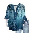 ChaoHeng Going Out Tops for Women Plus Size Women's 3/4 Lace Sleeve V ...