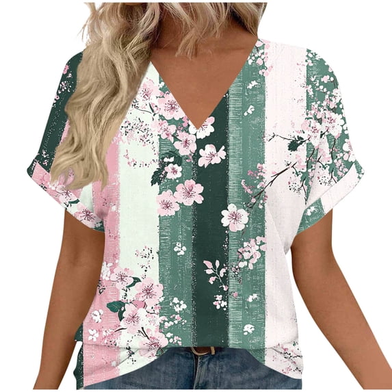 ChaoHeng Womens Spring Tops Womens Fashion Spring/Summer Casual Loose ...