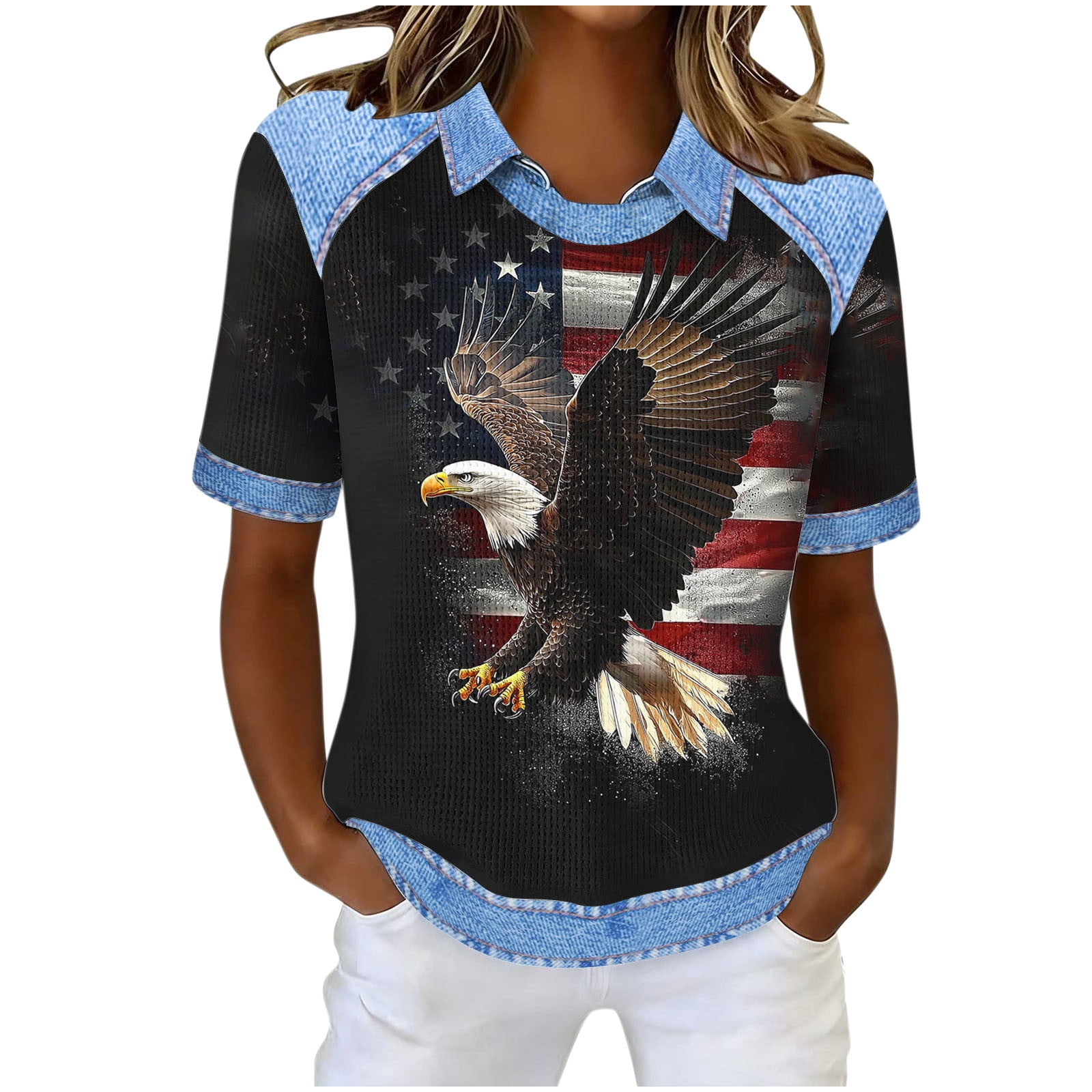 ChaoHeng Womens Tops Summer Women's Tops, Tees & Blouses Easter Theme ...