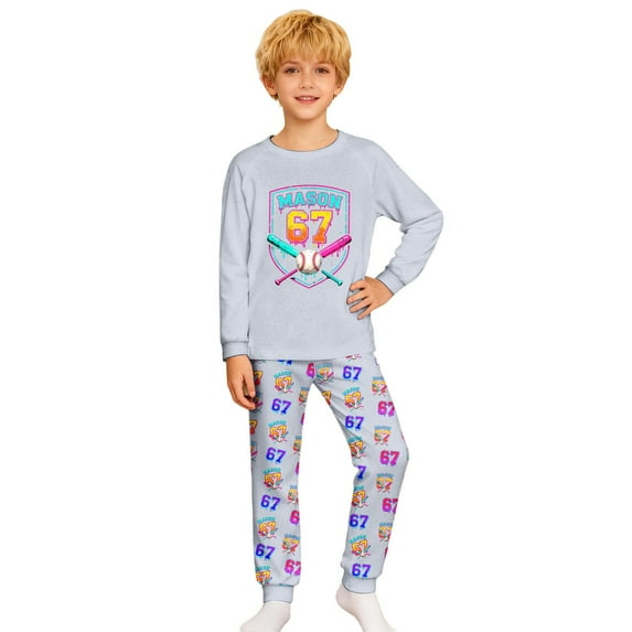 ChaoLingNeng 67 Shirt Kids Christmas Tops and Pants set 6 7 meme Top ...