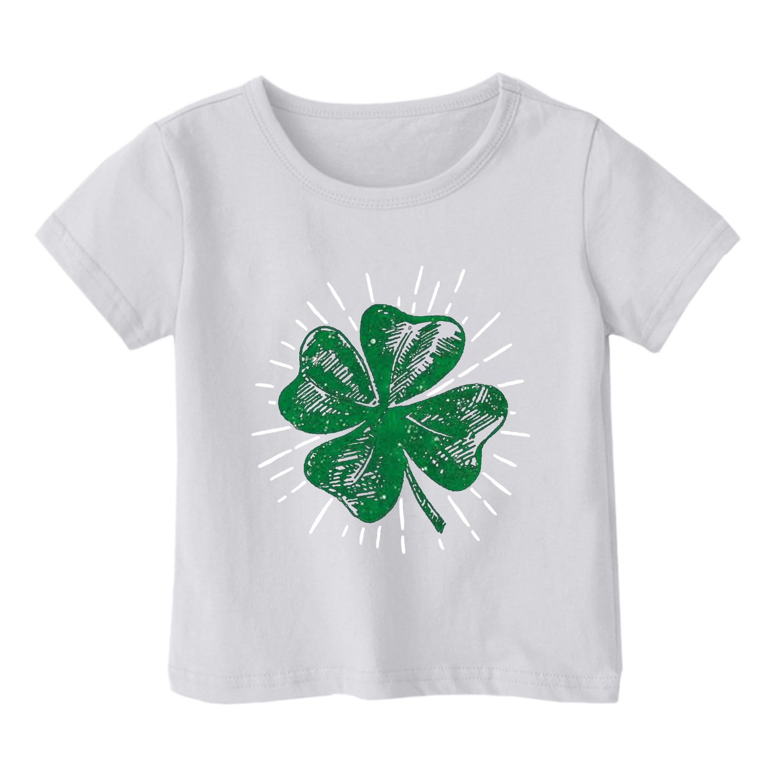 ChaoLingNeng Girls St. Patrick's Day Shirt Irish Shamrock Printed ...