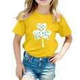 ChaoLingNeng Girls St. Patrick's Day Shirt Rainbow Cute Graphic Print ...