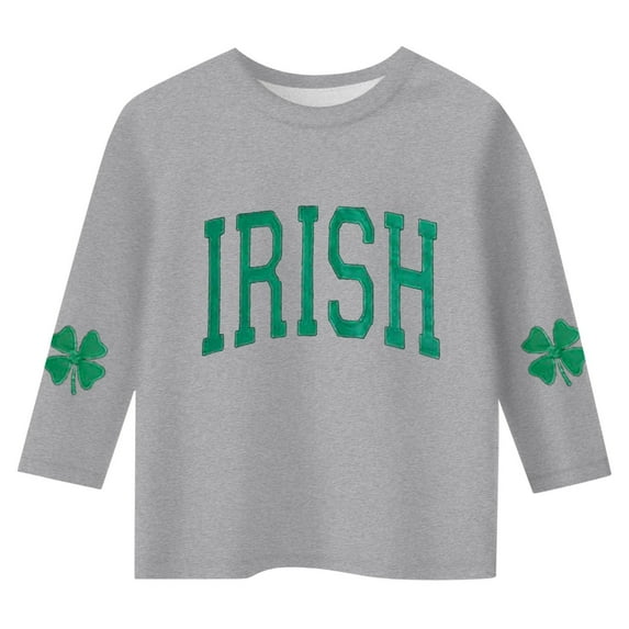 ChaoLingNeng Girls St Patricks Day Shirt Lucky Charm Heart Clover ...