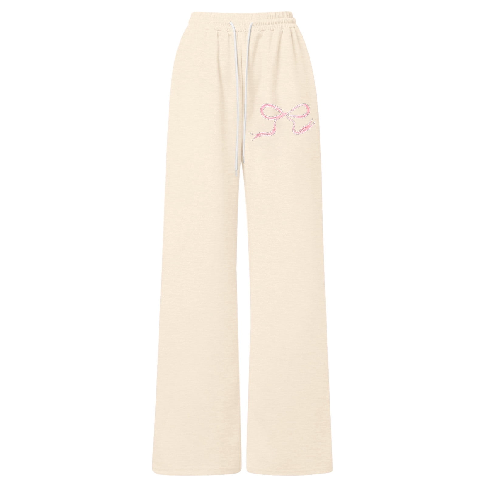 ChaoLingNeng Girls Sweatpants Size 8,Girls Bow Drawstring Pants ...