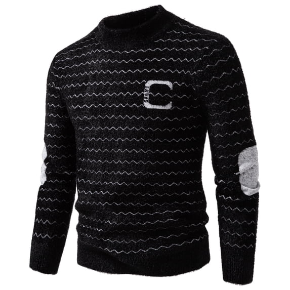 ChaoLingNeng Men Sweaters Fall Mens Sweater Crewneck Knit Sweaters ...