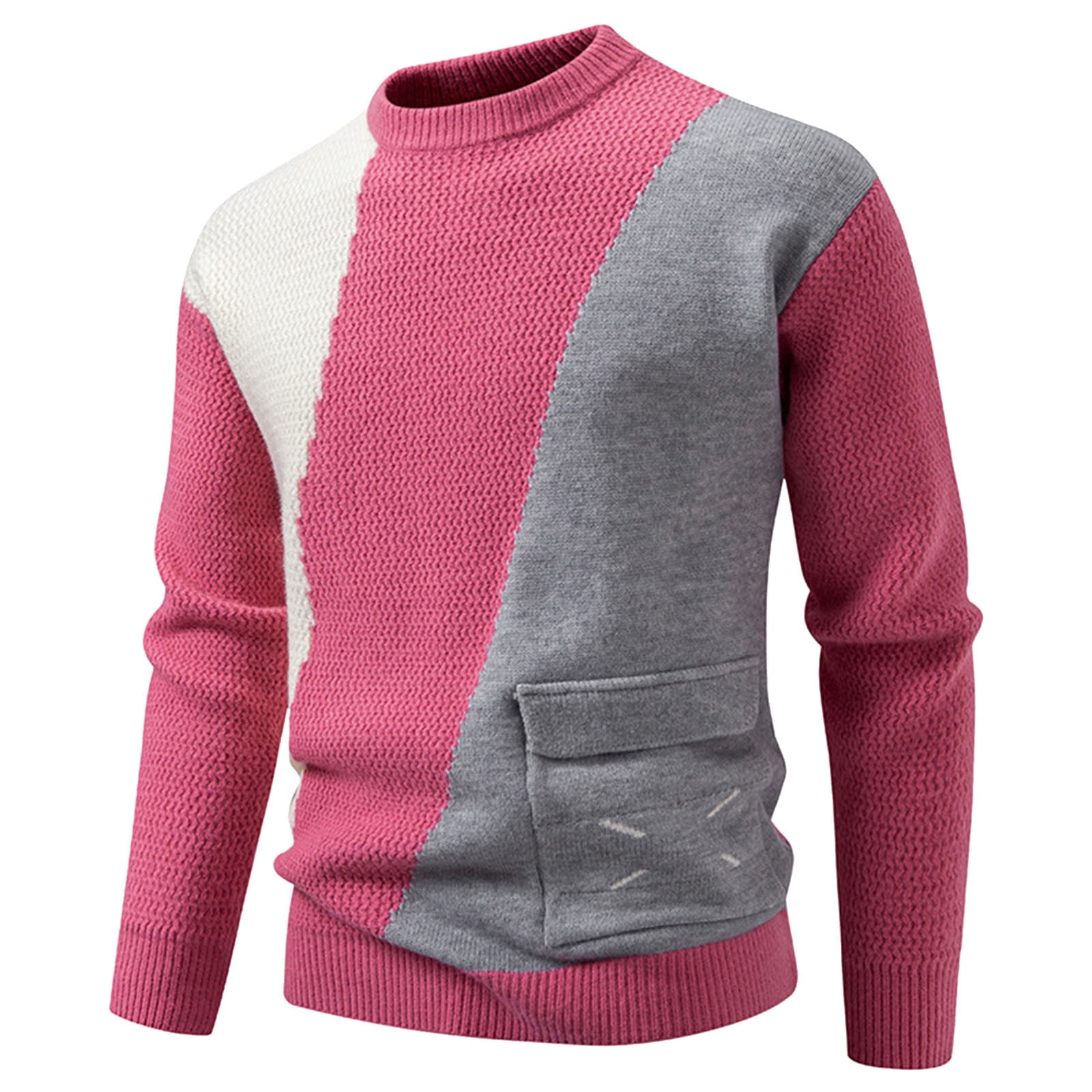 ChaoLingNeng Mens Winter Lined Hooded Sweater Long Sleeve Pullover Warm ...