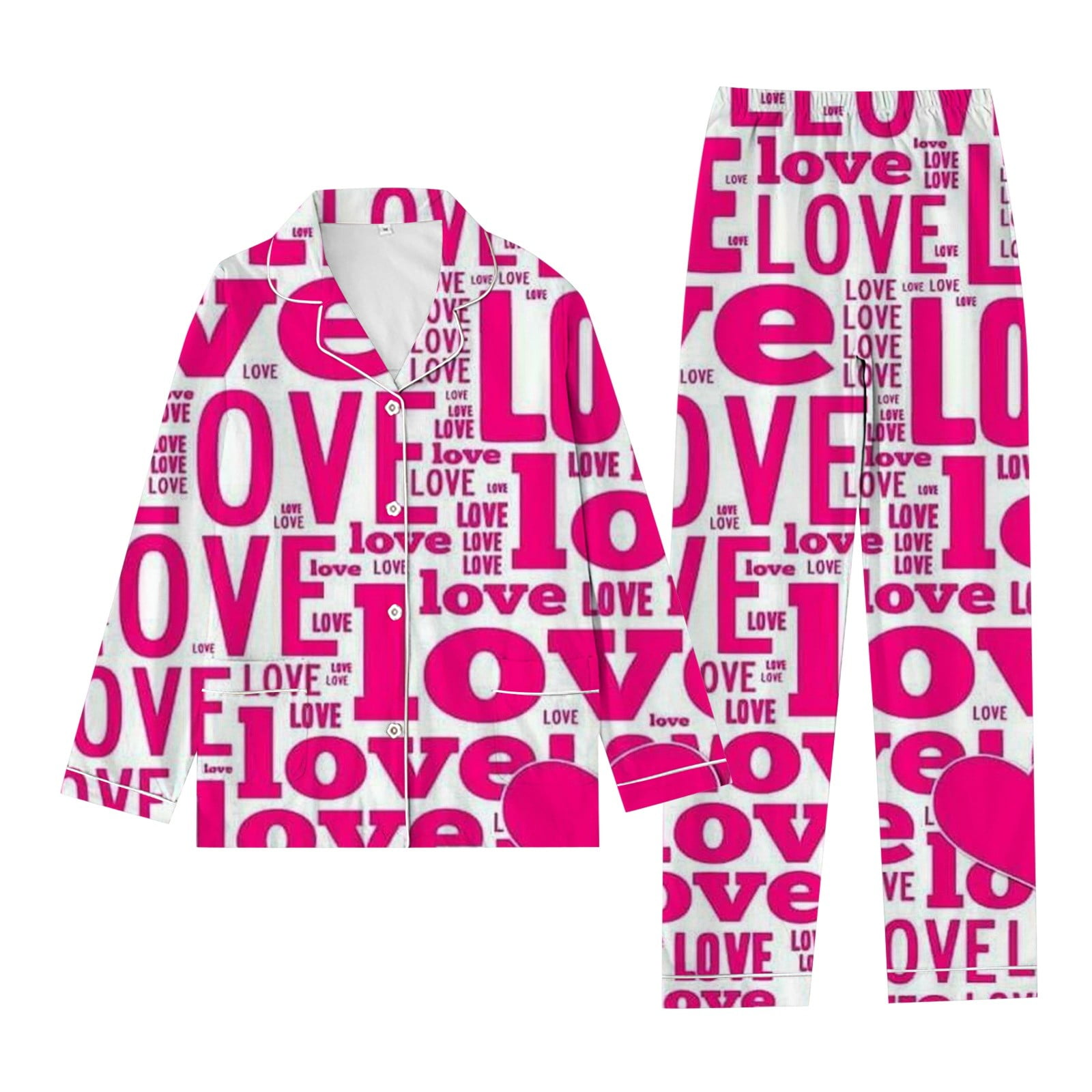 ChaoLingNeng Pajama Sets for Women, Valentine's Day Women's Pajama Sets ...