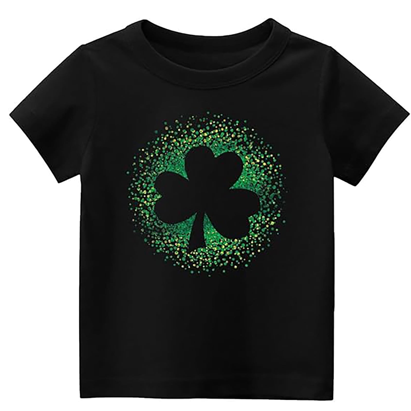 ChaoLingNeng St Patrick Day Shirt Girls Irish Shamrock Printed Pattern ...