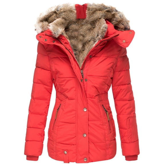 ChaoLingNeng Winter Puffer Jackets for Women, Women's Winter Cropped ...