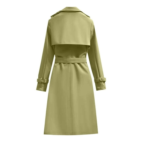 ChaoLingNeng Women's British Style Trench Coats Streetwear Double ...