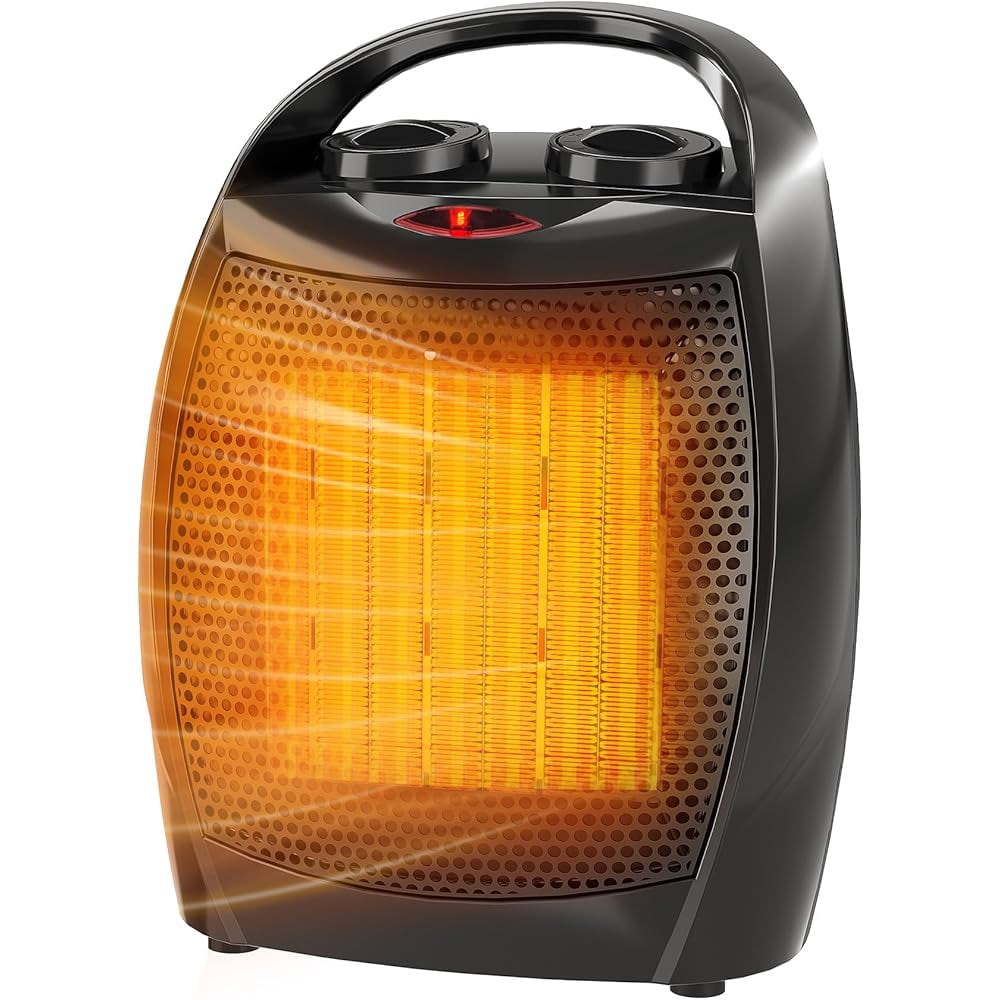 ChaoLink 1500W Ceramic Electric Space Heater, 2-in-1 Desk Heater & Fan ...