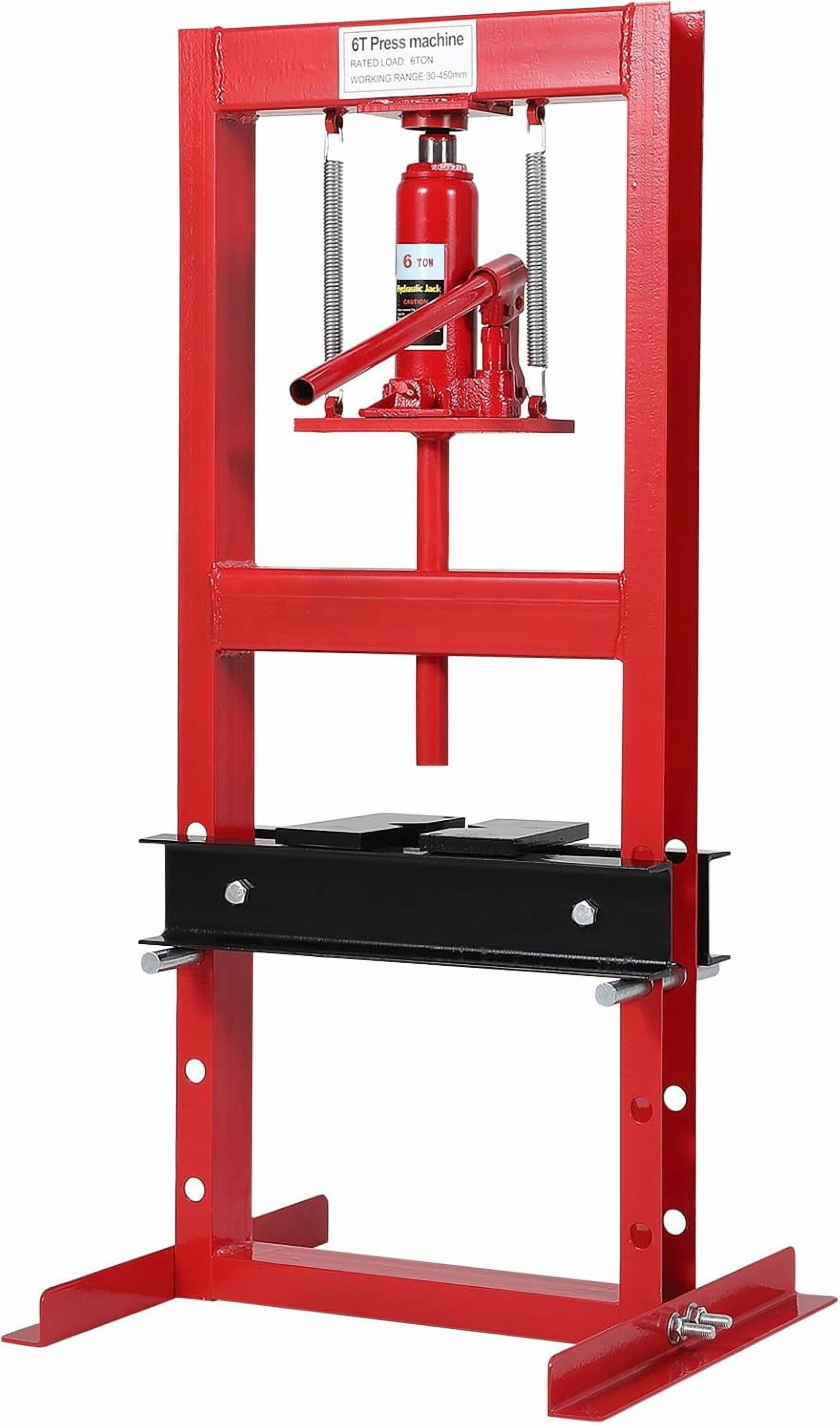 ChaoLink 20-Ton Heavy Duty Hydraulic Benchtop Shop Press with 2 Press ...