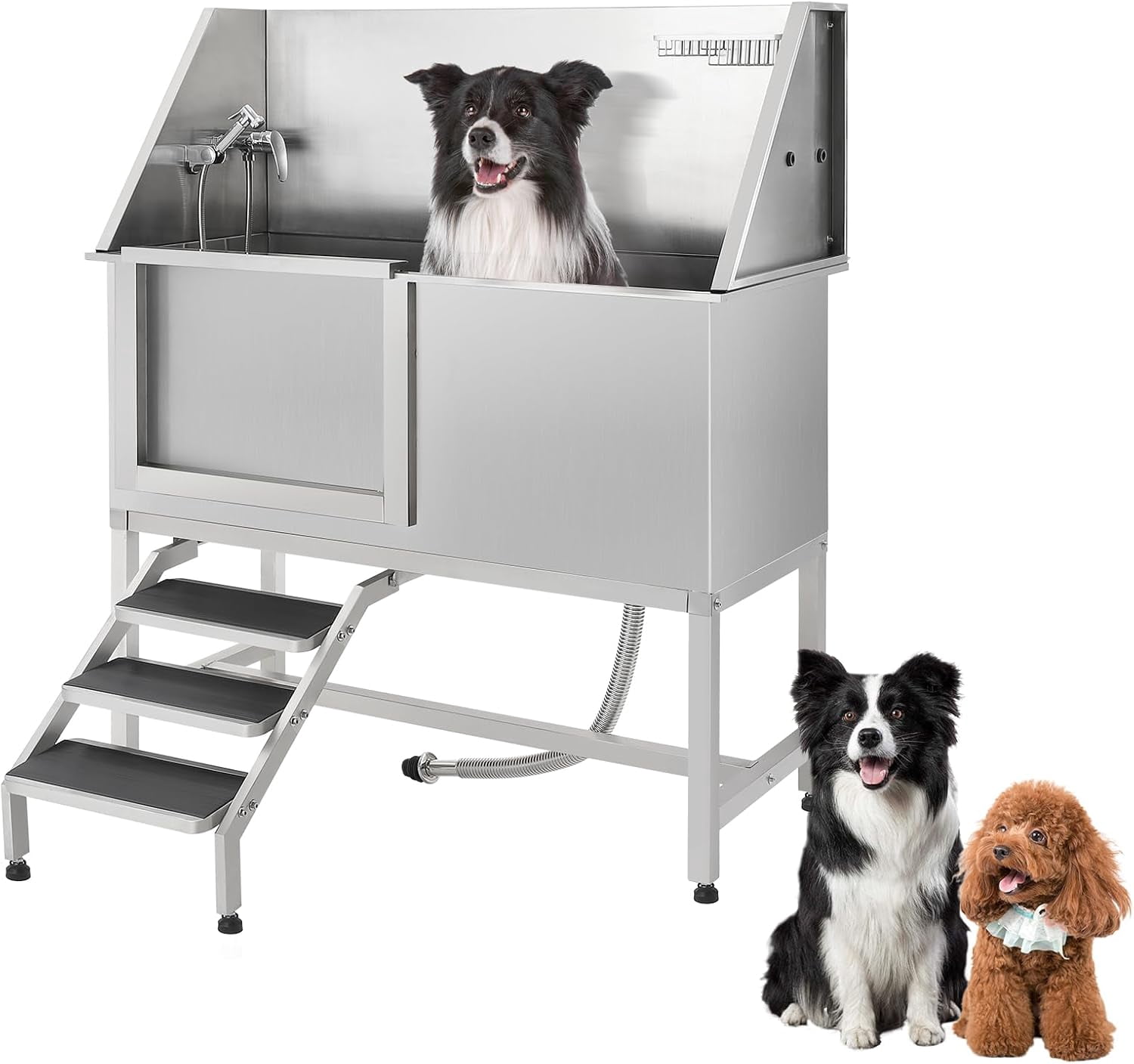 ChaoLink 50 inches Pet Dog Bathing Station with Ramp, Professional ...