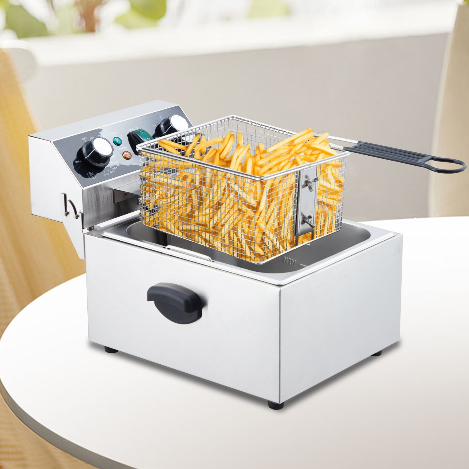 ChaoLink 6-10-12L Commercial Electric Deep Fryer w-Basket & Lid ...