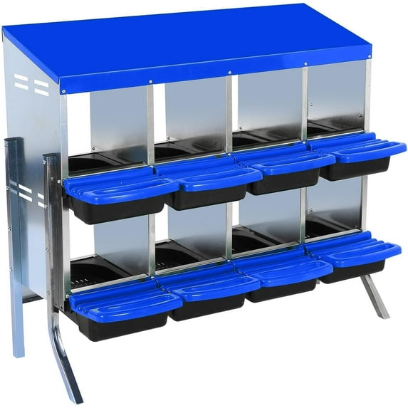 ChaoLink 8-Hole Metal Chicken Nesting Boxes – Roll Away Egg Laying Box ...