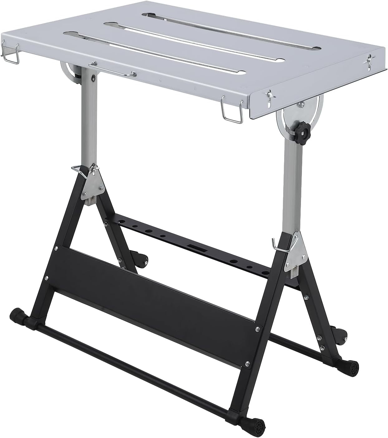 ChaoLink Foldable Welding Table 30"x20",400LBS Capacity Welding Workbench,Carbon Steel Work ...