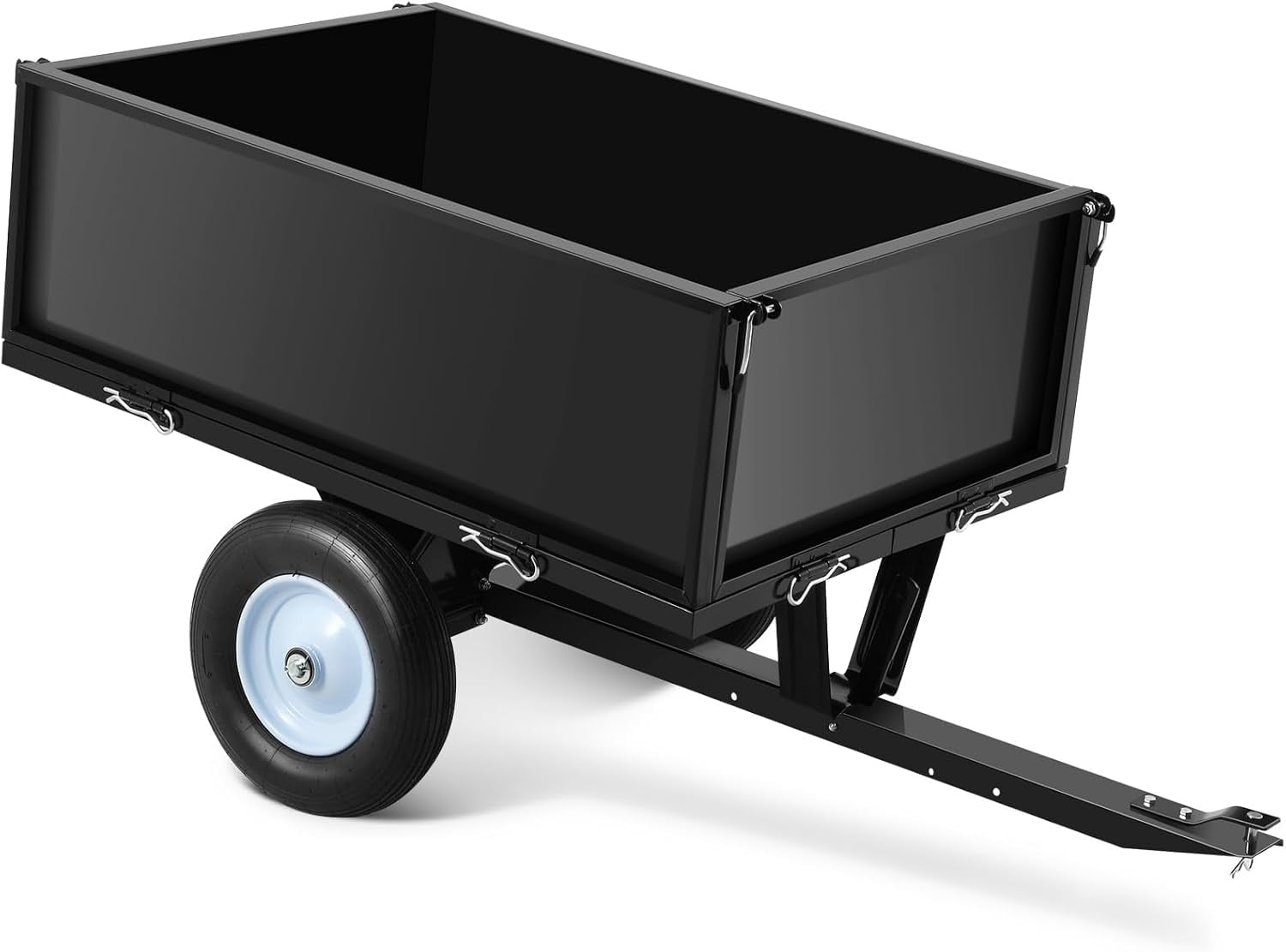 ChaoLink Heavy Duty Steel Dump Trailer, 500 Lbs/11.4 Cu.Ft Garden Dump ...