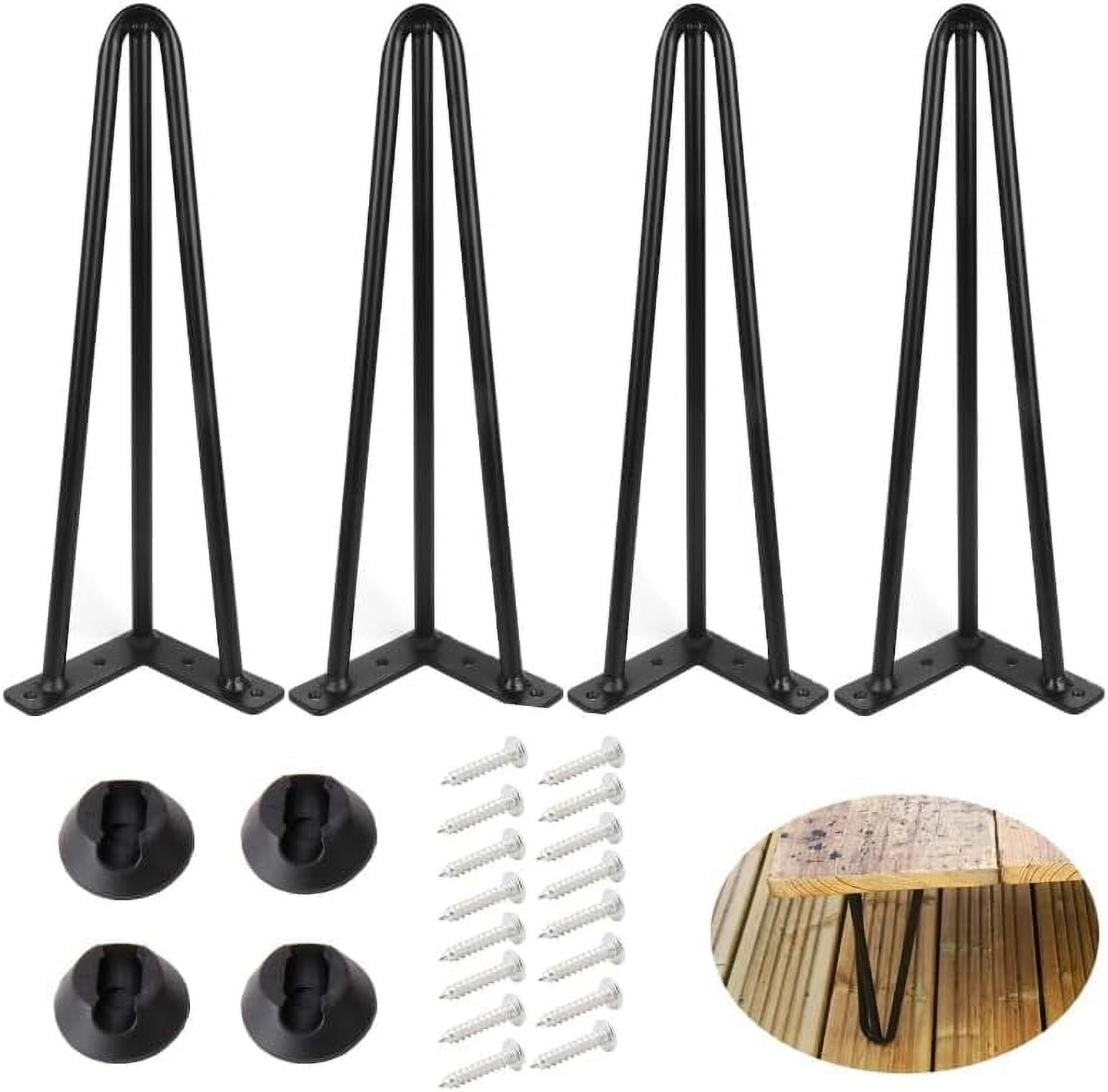 ChaoLink Metal Hairpin Furniture Legs - Heavy Duty, Sturdy, Modern ...