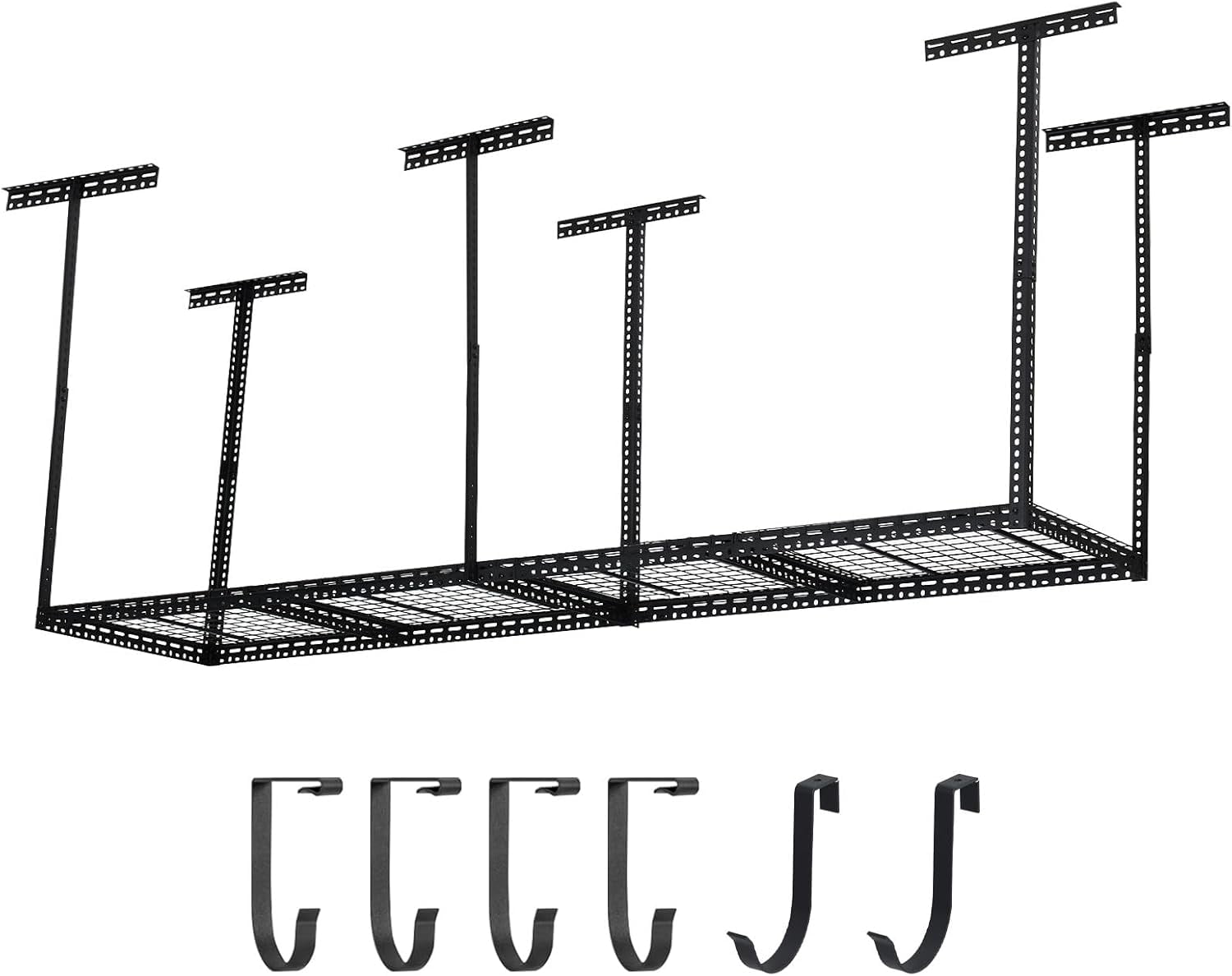 ChaoLink Overhead Garage Storage Rack 4x6 FT, Adjustable Height Ceiling ...